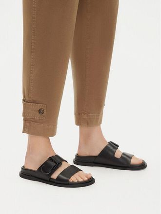 Badura Pantoletten FLOWER-LT778-93 Schwarz