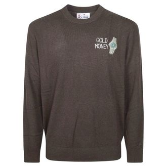 MC2 Saint Barth Pull col rond Heron Light - Homme - Pulls - Brun - Taille: L