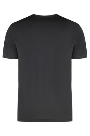 HUGO BOSS Mens T-Shirt Techno Fabric Black Polyester T-Shirts And Polos
