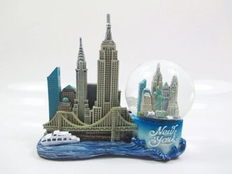 Generic New York Schneekugel State Brooklyn Bridge Snowglobe Souvenir