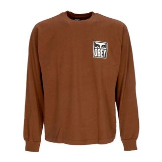 Obey Ikonic Sepia Eyes Langarmshirt - - Tops - Herren - Braun - L
