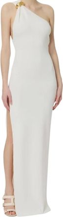 Elisabetta Franchi Femme, Robes, Beige, Taille: 38 FR Robe de soir&eacute;e