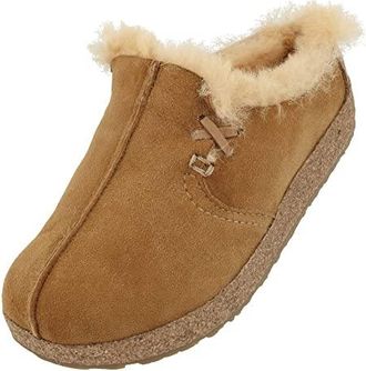Haflinger Pantoufles pour Femmes Saskatchewan 711021, Pointure:39 EU, La Couleur:Beige