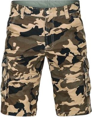 Generic Pantalon cargo pour homme - Coupe d&eacute;contract&eacute;e - Camouflage - Avec poche ext&eacute;rieure - Sans ceinture, kaki, 33W