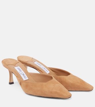 Jimmy Choo London Mules Vivi 65 aus Veloursleder