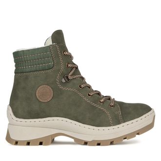 Rieker Schn&uuml;rschuhe Rieker X9334-54 Gr&uuml;n