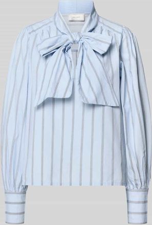 Neo Noir Schluppenbluse mit Streifenmuster Modell Jaz