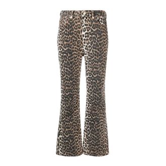 Ganni Print Denim Betzy Cropped - - Jeans - Damen - Mehrfarbig - W28