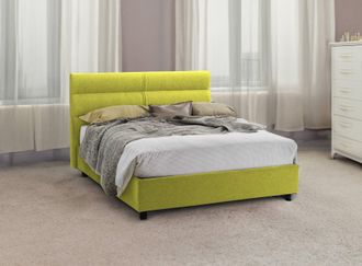 Talamo Italia Letto Piazza e Mezza Taddea Verde Sfutabile Contenitore, Dimensione Materasso 120x200 cm