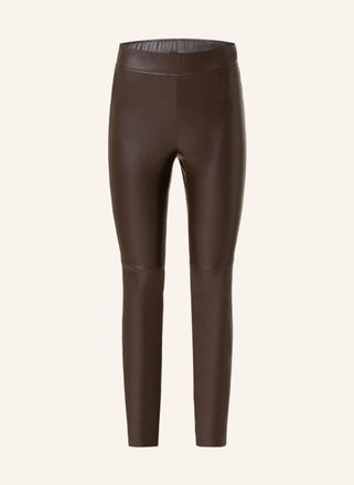 Cambio Cambio Leggins Randa In Lederoptik braun