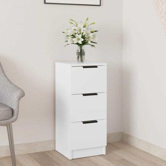 vidaXL Buffet Blanc 30x30x70 cm Bois ding&eacute;nierie Vidaxl