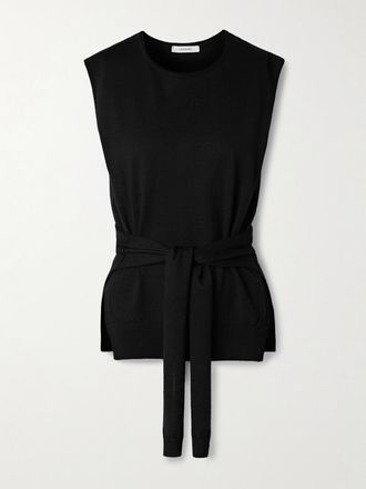 Christophe Lemaire Tanktop Aus Einer Wollmischung Mit B&auml;ndern - Schwarz