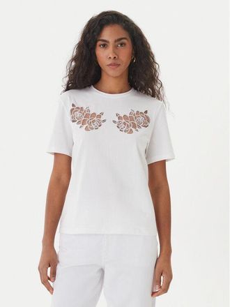 Fracomina T-Shirt FS26ST3001J401E5 Wei&szlig; Regular Fit