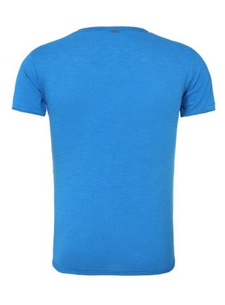 Key Largo T-Shirt Bread vintage Look uni Basic T00621 Rundhalsauschnitt unifarben kurzarm slim fit