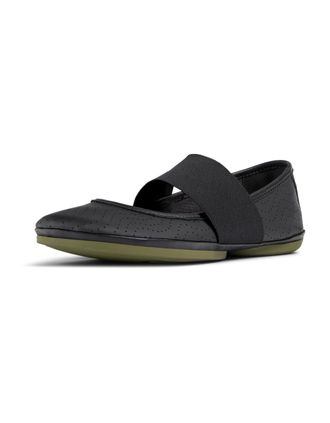 Camper Right Nina, Women Moccasin/Ballerina, Black, 37, (EU)