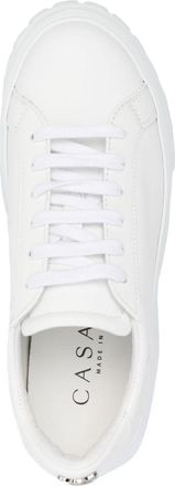 Casadei Leather Platform Sneaker - White