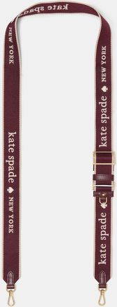 Kate Spade New York Kate Spade Taschenriemen Mit Gewebtem Logo f&uuml;r Frauen in Dunkles Merlot Mehrfarbig | gewebt