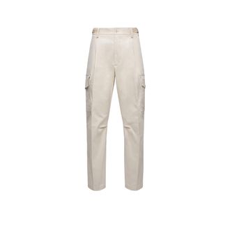 Moncler Cotton Gabardine Cargo Trousers