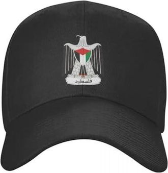 Generic Chaleur dHiver, Classique Flag Eagle Casquette de Baseball Femmes Hommes Respirant Palestinien Armoiries Papa Chapeau Extérieur Snapback Caps