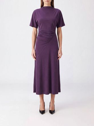 Victoria Beckham Blousey Etuikleid aus Stretch-Jersey mit kurzen &Auml;rmeln