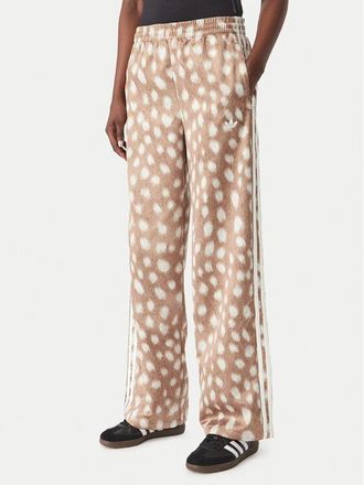 adidas Jogginghose Firebird KT2144 Hellbraun Wide Leg
