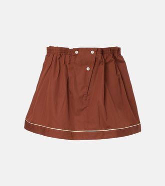 Prada Mini-jupe rayée en coton