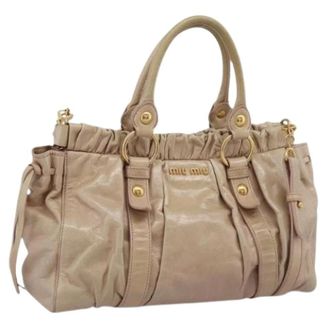 Miu Miu Sac &agrave; main Pre-owned - Femme - Pre-owned - Beige - Taille: ONE Size