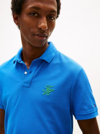 Tommy Hilfiger Poloshirt TH SCRIPT REGULAR aus Piqu&eacute; mit Logo
