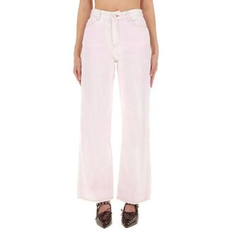 Ganni Wide Jeans - - Jeans - Damen - Rosa - W26