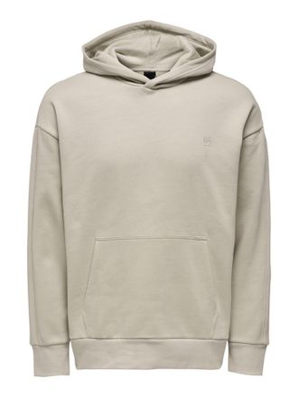 Only & Sons Sweatshirt Onsand Silver Beige Hoodie