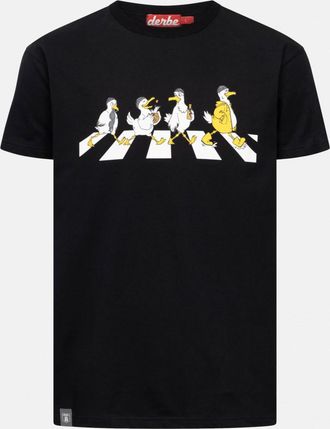 Derbe Derbe T-Shirt Abbeym&ouml;wen Herren Schwarz GOTS Organic