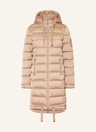 Monari Monari Steppmantel Mit Glitzergarn Und Schmucksteinen braun