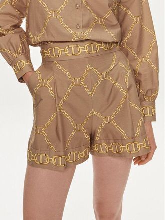 Twin-Set Stoffshorts 241TP2731 Beige Loose Fit