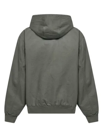 Carhartt Work in Progress Mens Hooded Jacket Og Active Green Organic Cotton Bomber