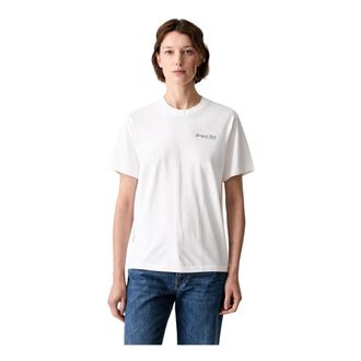 Sporty & Rich Syracuse T-Shirt - - Tops - Damen - Wei&szlig; - M