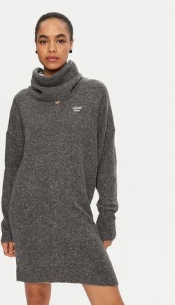 Liu Jo Strickkleid WF4430 MA49P Grau Regular Fit