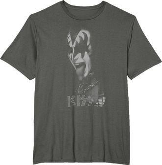 Kiss Gene Schwarz-Wei&szlig; T-Shirt