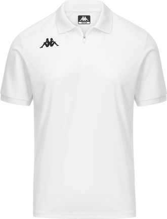 Kappa Polo-Shirt f&uuml;r Kinder, Polyester, Golf, Modell: Feparo, wei&szlig;, Small