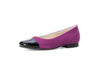 Gabor Ballerines classiques pour femme, plates, meilleur ajustement, Noir orchid&eacute;e 10, 40 EU