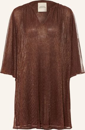Maryan Mehlhorn Maryan Mehlhorn Strandkleid Sundrenched Mit Glitzergarn Und 3/4-Arm braun