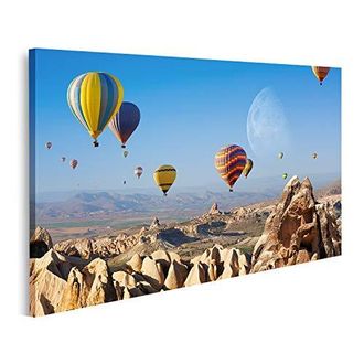 Islandburner Tableau sur toile Montgolfi&egrave;re en Cappadoce Turquie Impressions Art Poster Mural