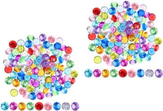 Valiclud 2 Sätze Bunte Kristall Diamanten Deko Steine Mix Farben Für Hochzeit Party Tisch Vasenfüller Basteln DIY Schmuck 100 Stück * 2