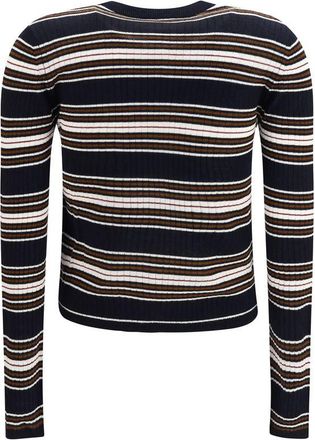 Max Mara Womens Blue Silk Cardigan Clothing