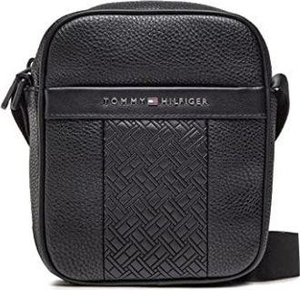 Tommy Hilfiger Men Central Mini Reporter Noir, Black, One Size