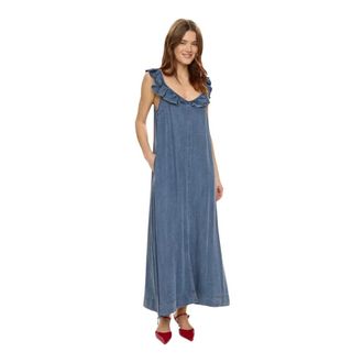 N&uuml;mph Damen, Kleider, Blau, MGr&ouml;&szlig;e