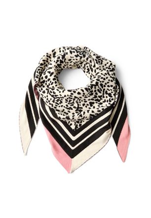 Street One Dreieckstuch mit Leo-Muster Black A