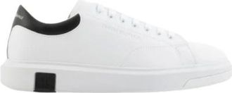 A|X Armani Exchange Homme, Chaussures, Blanc, Taille: 40 EU Baskets Blancs en Cuir Design &Eacute;l&eacute;gant
