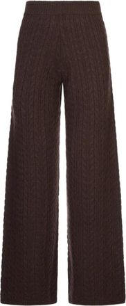 Agnona Femme, Pantalons, Brun, Taille: 36 FR Pantalone Cashmere