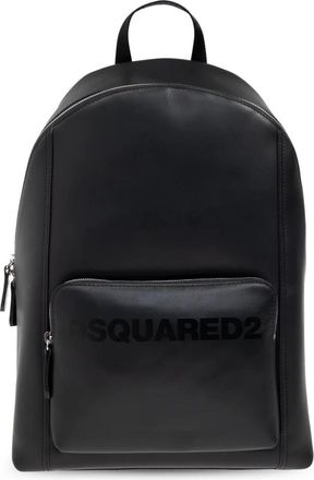 Dsquared2 Homme, Sacs, Noir, Taille: ONE Size Sac &agrave; dos en cuir avec logo