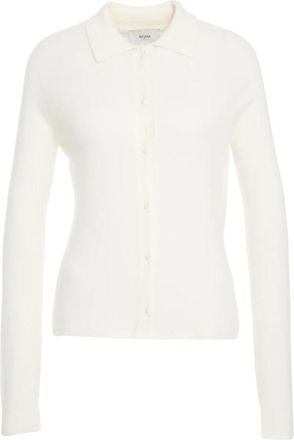 MVM Mvm, Femme, Pulls, Blanc, Taille: 40 FR Pull Polo Tricot de Luxe Bianco